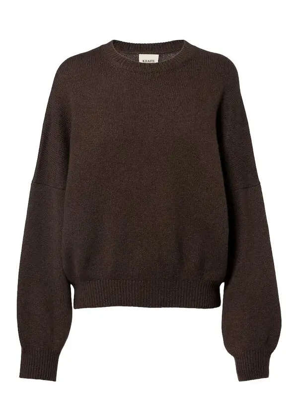 Khaite Margaux Cashmere Sweater - Brown