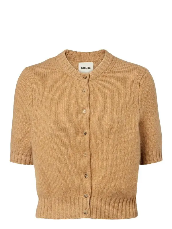 Khaite Nora Cashmere Cardigan - Beige