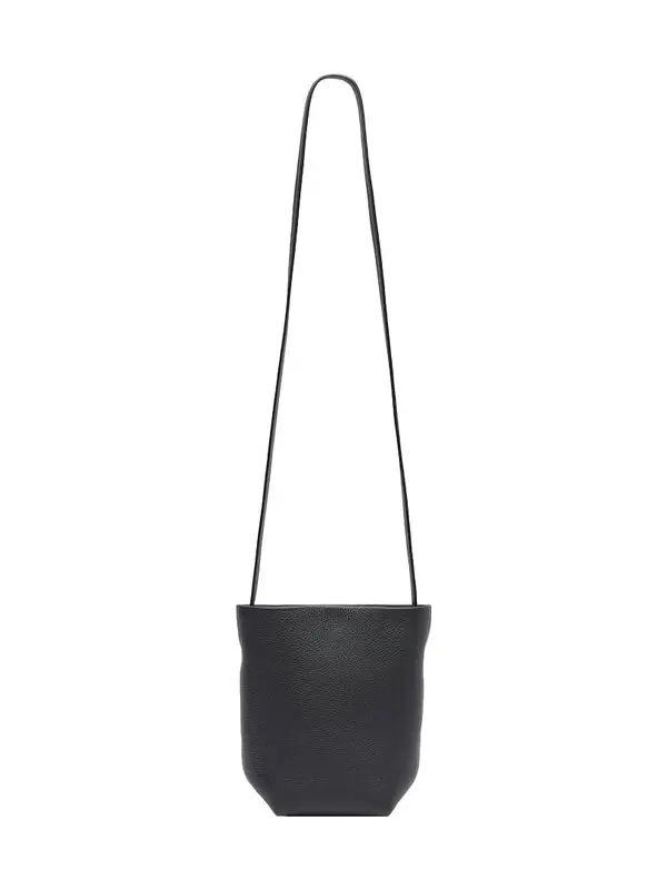 THE ROW N/s Park Leather Crossbody Bag - Black