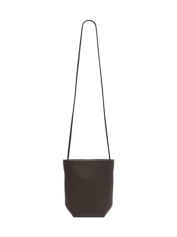 THE ROW N/s Park Leather Crossbody Bag - Brown