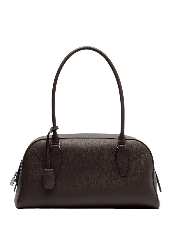 THE ROW E/w India Leather Shoulder Bag - Brown