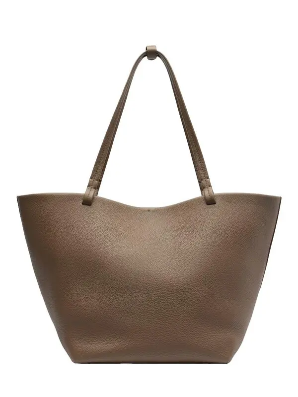 THE ROW Park Medium Leather Tote Bag - Grey