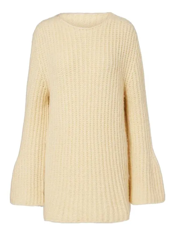 THE ROW Mirr Ribbed-knit Cashmere Sweater - Yellow