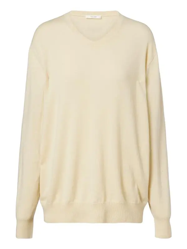 THE ROW Migeia Cashmere Sweater - Yellow