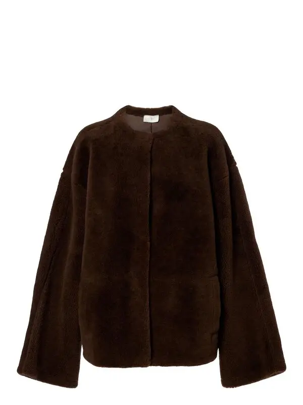 THE ROW Valorin Shearling Jacket - Brown