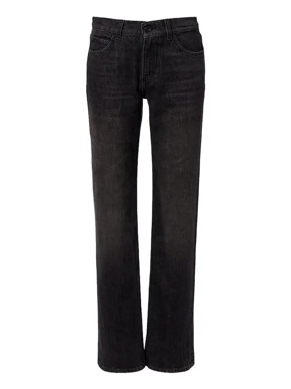THE ROW Carlyl Straight Jeans - Black
