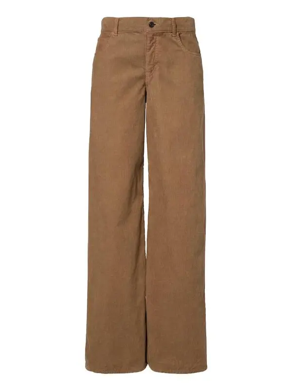 THE ROW Eglitta Low-rise Corduroy Wide-leg Pants - Brown