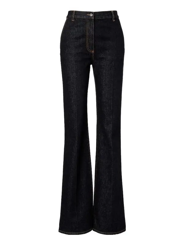 THE ROW Vita Straight Leg Jeans - Black