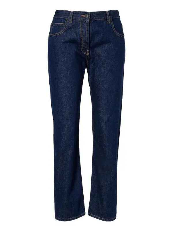 THE ROW Riaco Mid-rise Straight Jeans - Blue