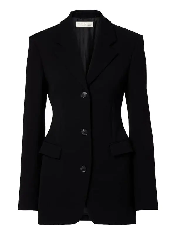 THE ROW Fontana Virgin Wool Blazer - Black