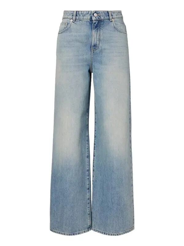 Alexander McQueen Mid-rise Wide-leg Jeans - Blue