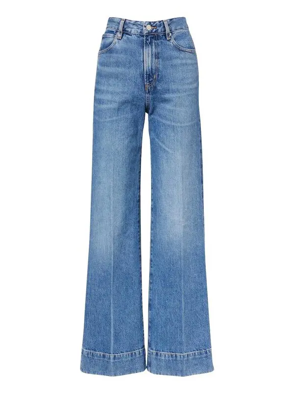 FRAME High-rise Flared Jeans - Blue