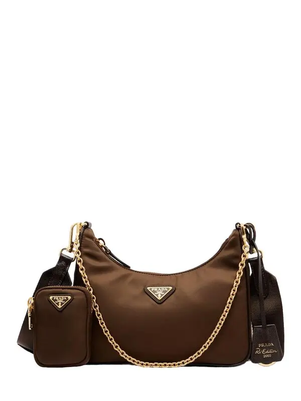 Prada Re-edition 2005 Re-nylon Shoulder Bag - Brown
