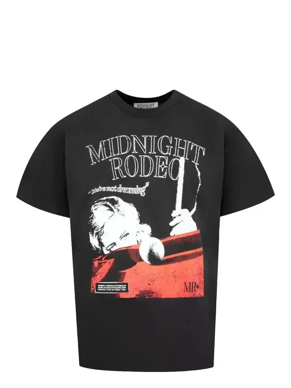 MIDNIGHT RODEO Billiards Graphic-print T-shirt - Black