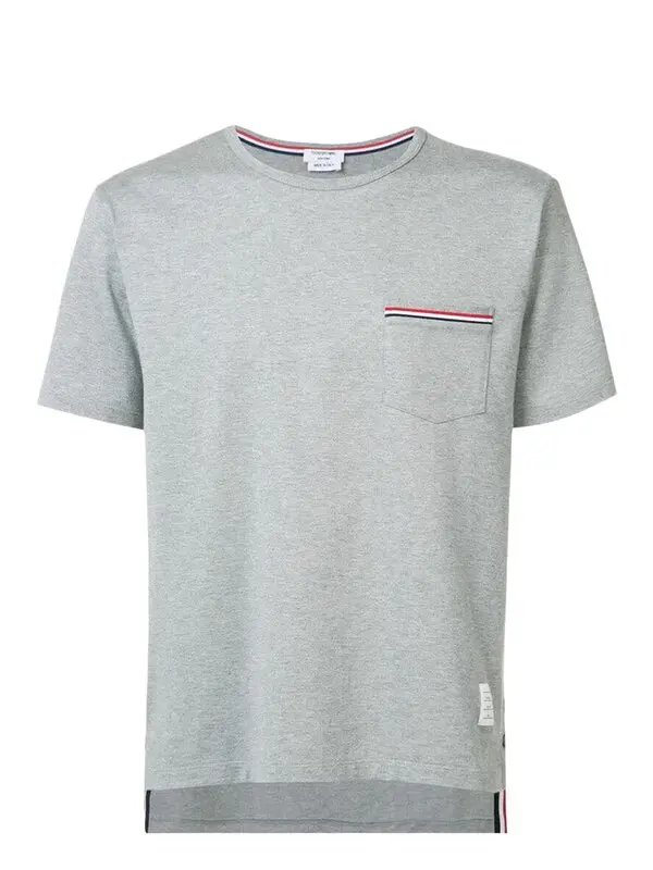 Thom Browne Short-sleeve Pocket Tee - Grey