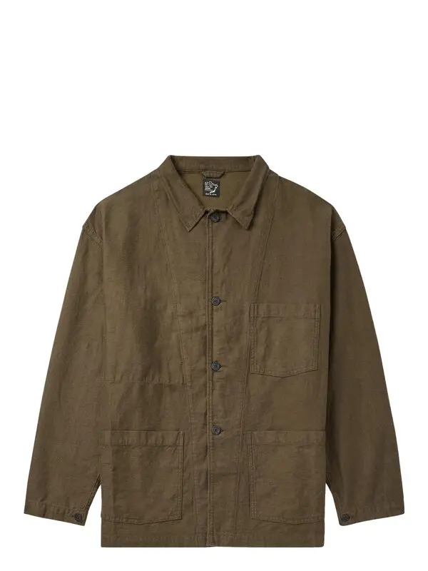 ORSLOW Cotton And Linen-blend Jacket - Brown