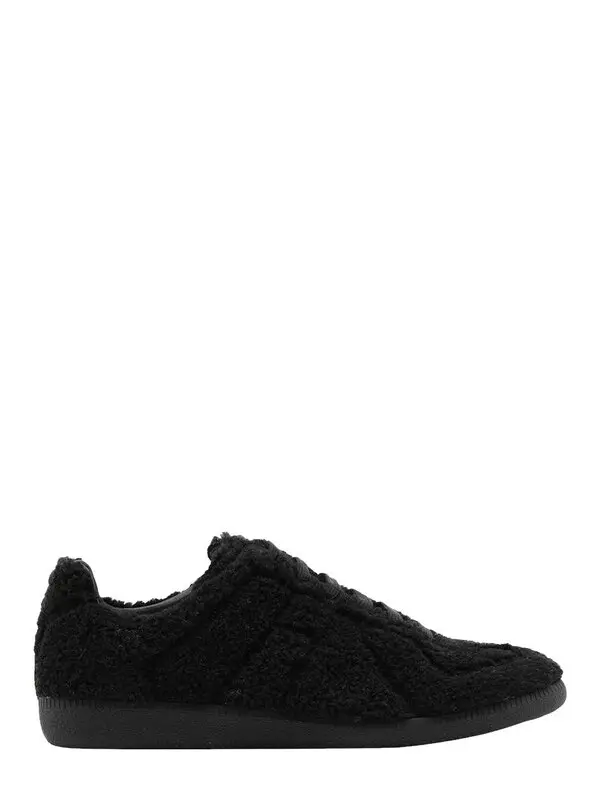 MAISON MARGIELA Shearling Replica Sneakers - Black