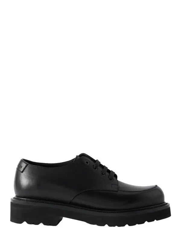 J.M. WESTON Leather Derby Shoes - Black