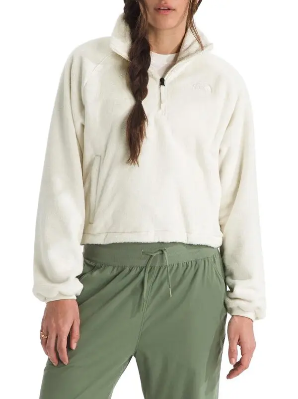 The North Face Osito Lux High Pile Fleece Jacket - White Dune