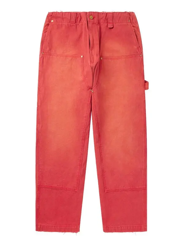 WILLY CHAVARRIA Toluca Oversized Wide-leg Trousers - Red