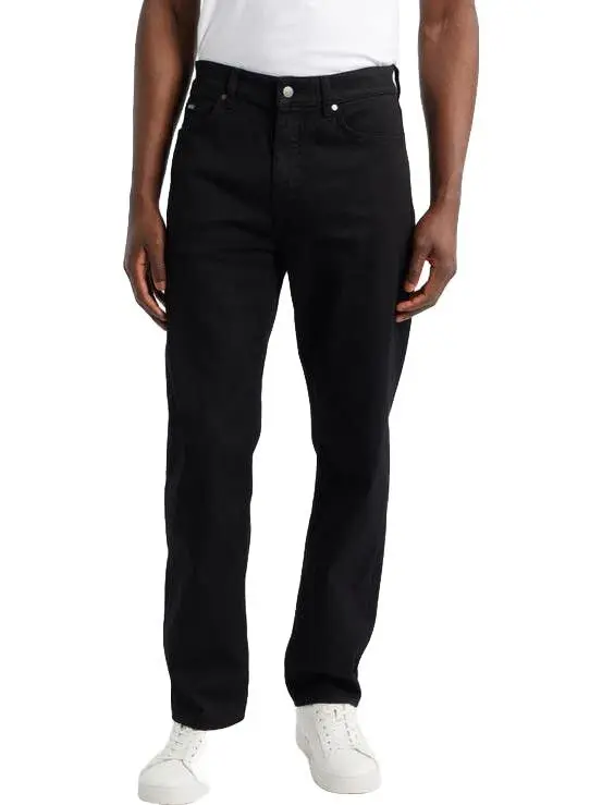 BOSS Ogden Straight Leg Jeans - Black