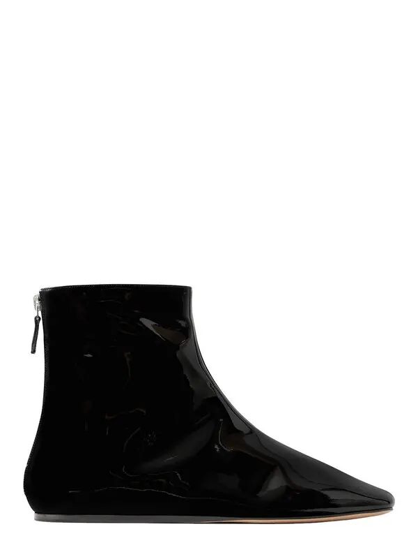 Le Monde Beryl Luna Patent-leather Ankle Boots - Black
