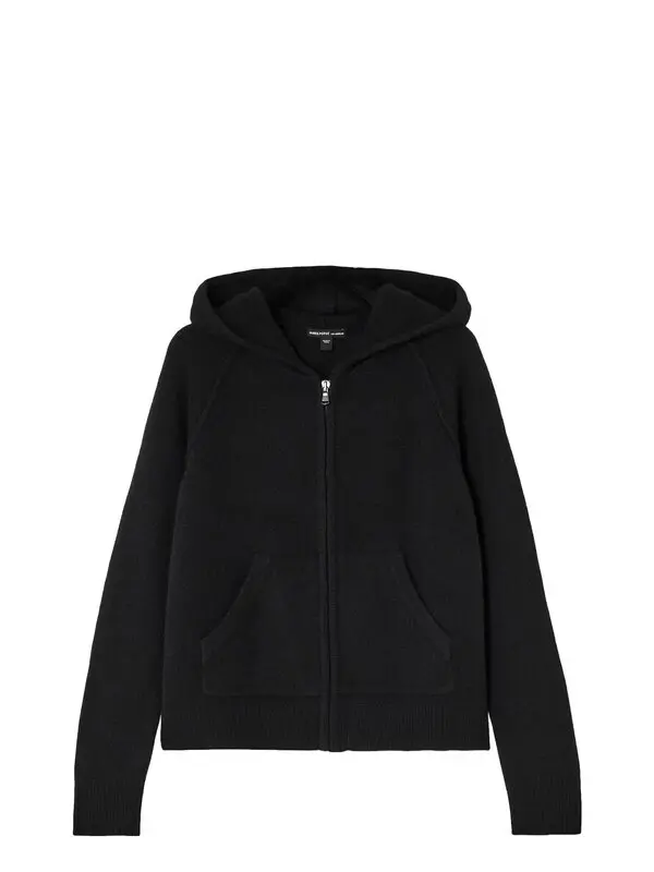 JAMES PERSE Cashmere Relaxed Fit Hoodie - Black