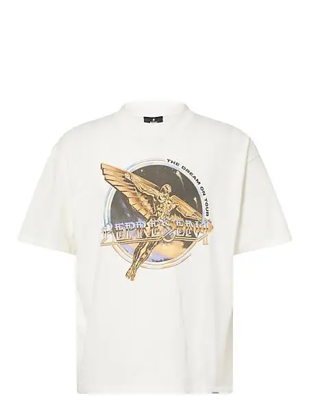 REPRESENT Golden Tour Graphic-print Short-sleeve Cotton T-shirt - Flat White