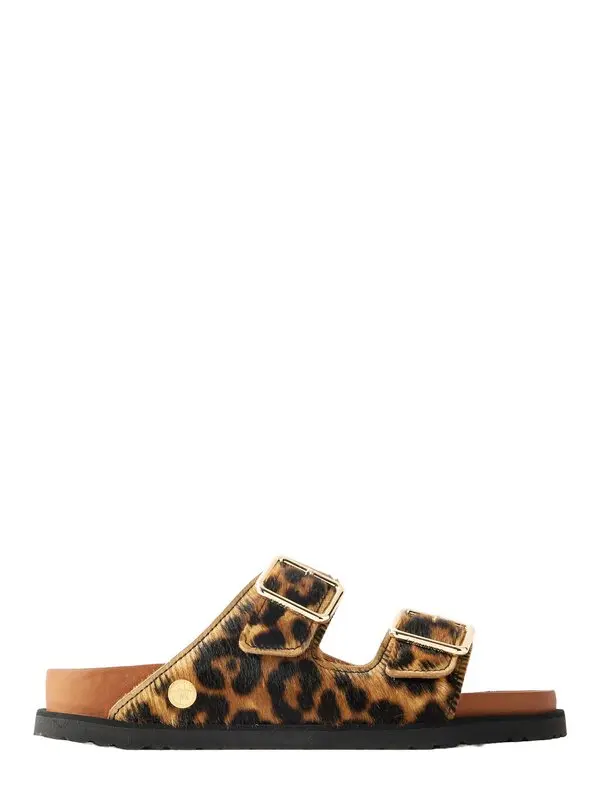 BIRKENSTOCK Arizona Calf Hair Sandals - Animal Print