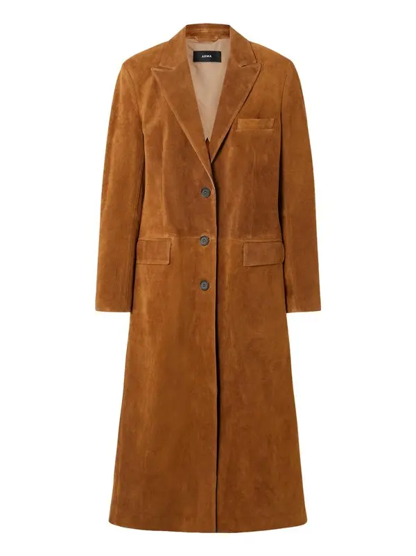 ARMA Alissa Suede Coat - Brown