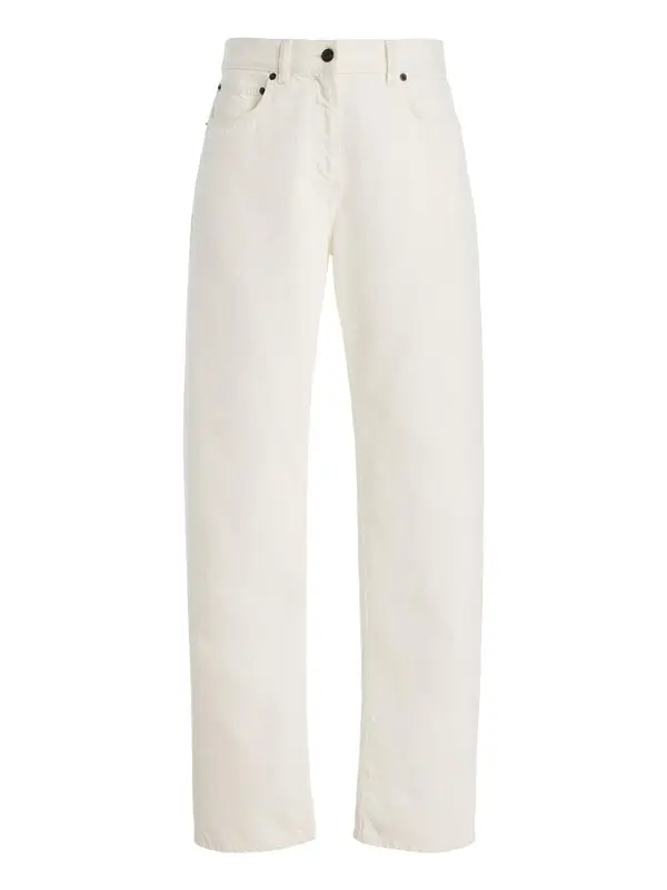 THE ROW Burty Rigid Straight-leg Jeans - White