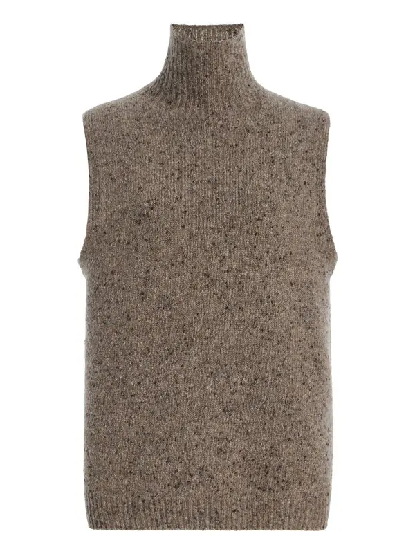 THE ROW Merilas Cashmere Turtleneck Top - Neutral