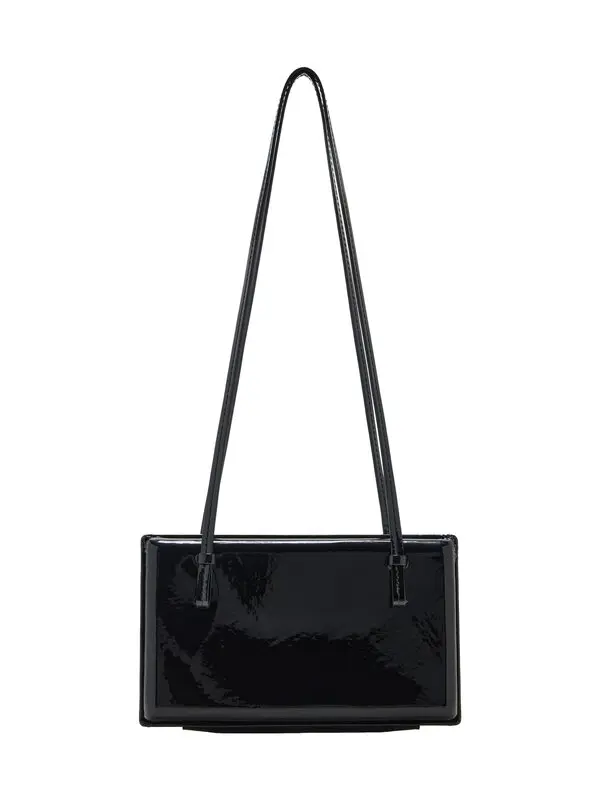 TOTEME Naplack Leather Cocktail Bag - Black