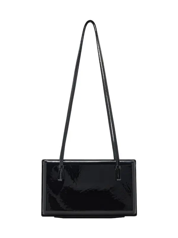 TOTEME Naplack Leather Cocktail Bag - Black