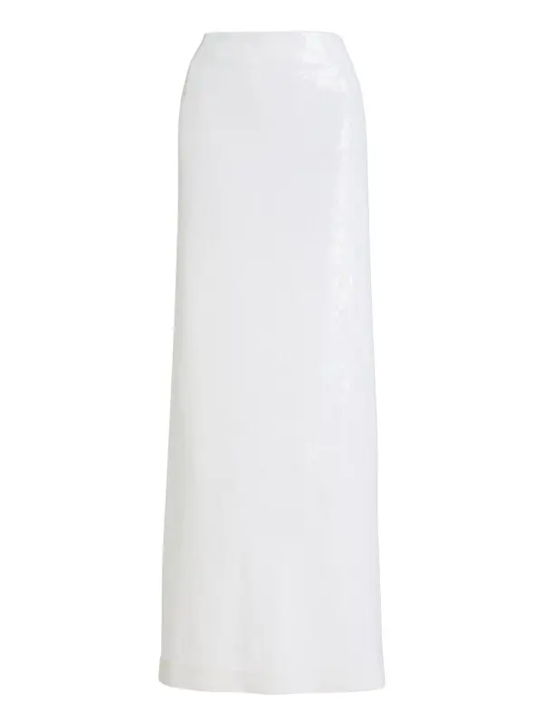 TOTEME Sequined Maxi Skirt - White