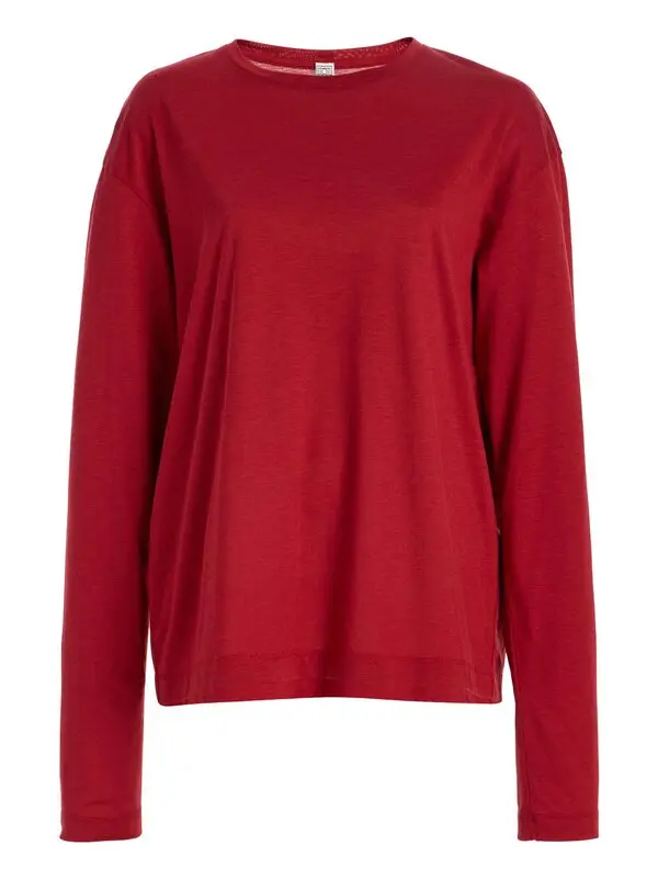 TOTEME Lyocell-cotton Blend Top - Red