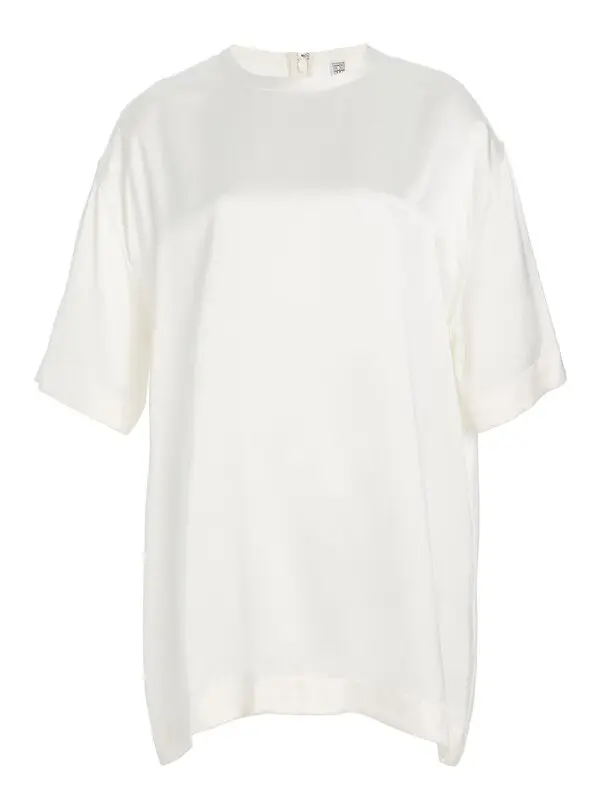 TOTEME Satin T-shirt - White