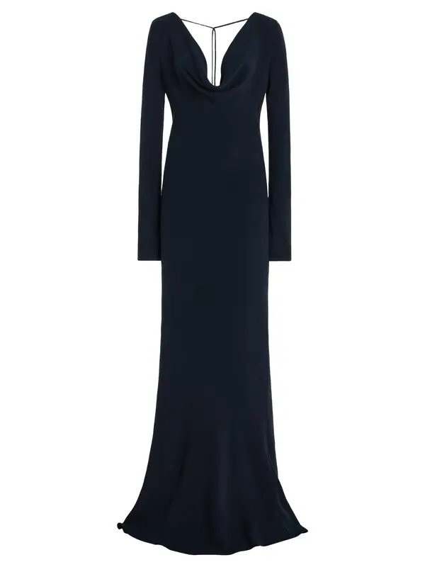 THE ROW Altan Draped Gown - Navy