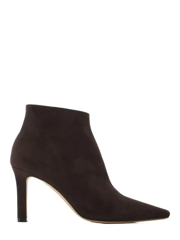 THE ROW Carla Suede Ankle Boots - Brown