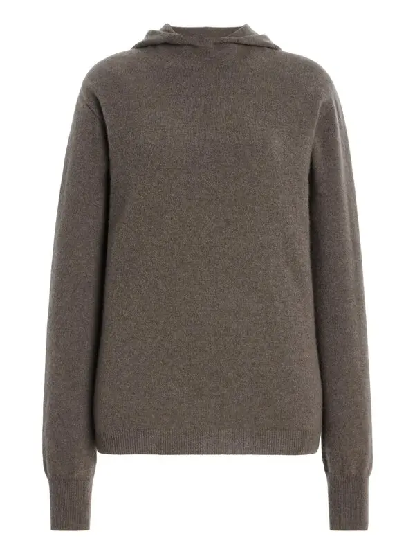 THE ROW Missa Cashmere Hooded Sweater - Brown