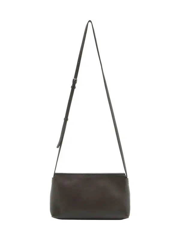 THE ROW Rene Leather Crossbody Bag - Brown