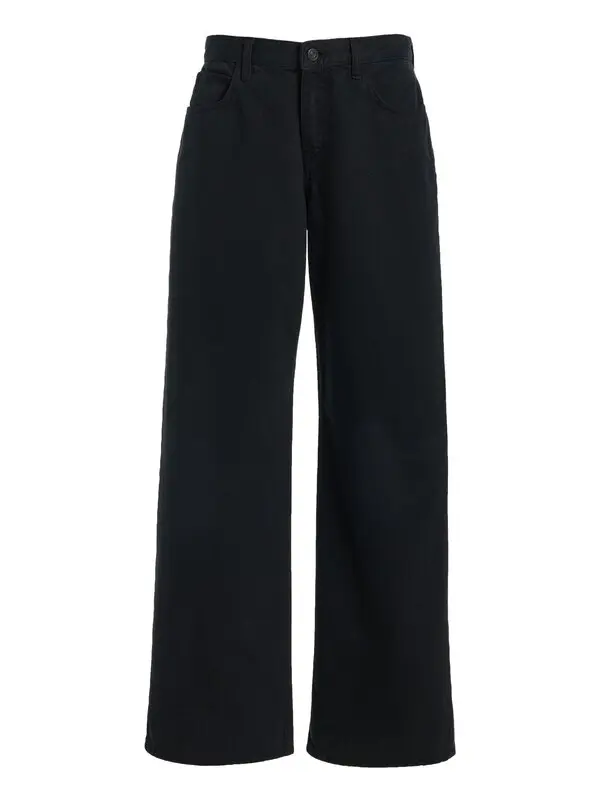THE ROW Eglitta Low-rise Straight-leg Jeans - Black