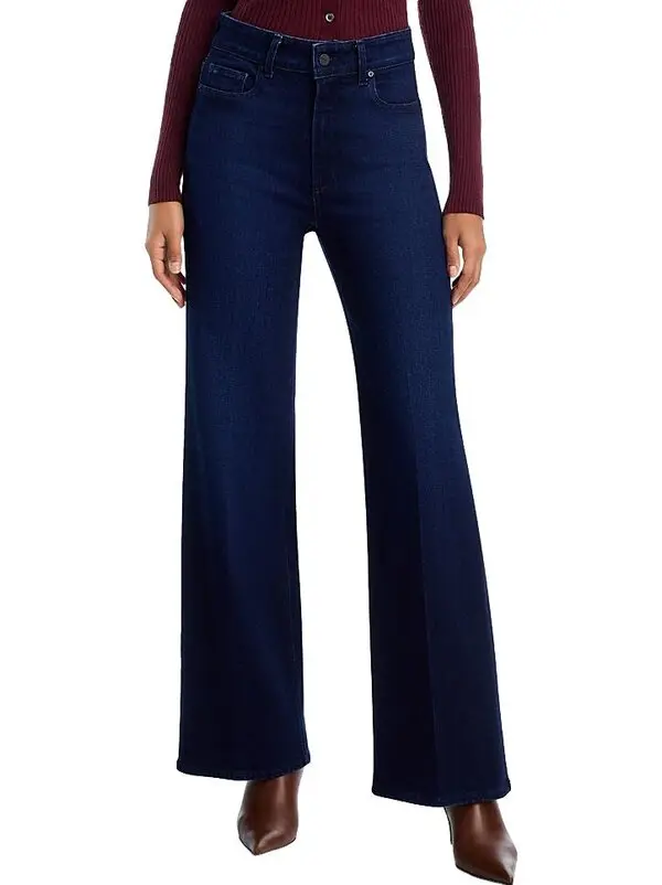 Paige Aneesa High-rise Wide-leg Jeans - Sussex