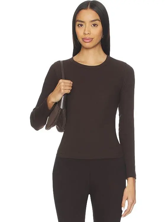 LESET Kelly Slim Fit Long Sleeve - Chocolate
