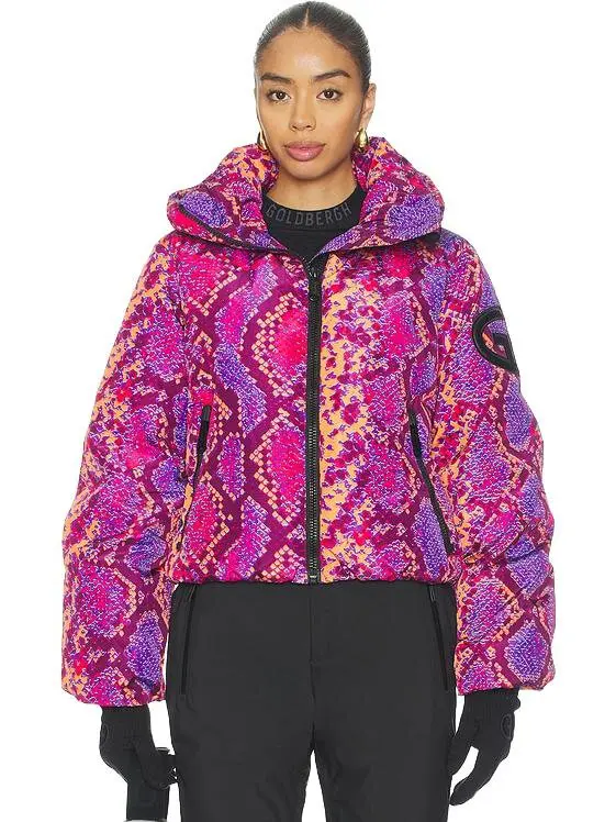 Goldbergh Lucinda Ski Jacket - Snake Pink