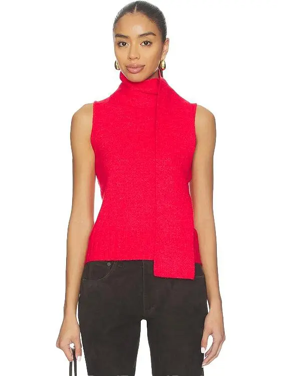 Central Park West Wyatt Robbie Scarf Tank - Red