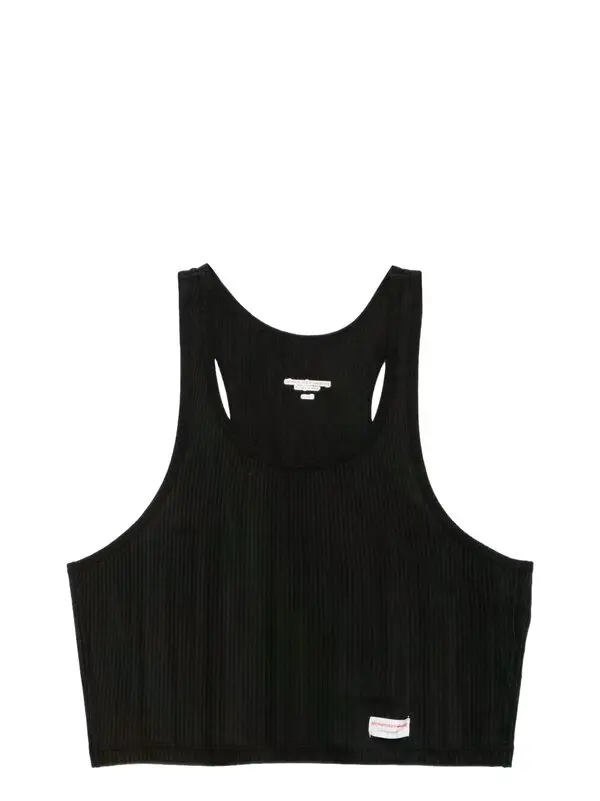 Alexander Wang Racerback Ribbed Tank Top - Black