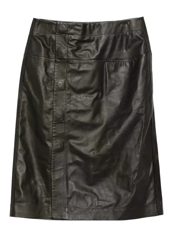 LEMAIRE Leather Skirt - Brown