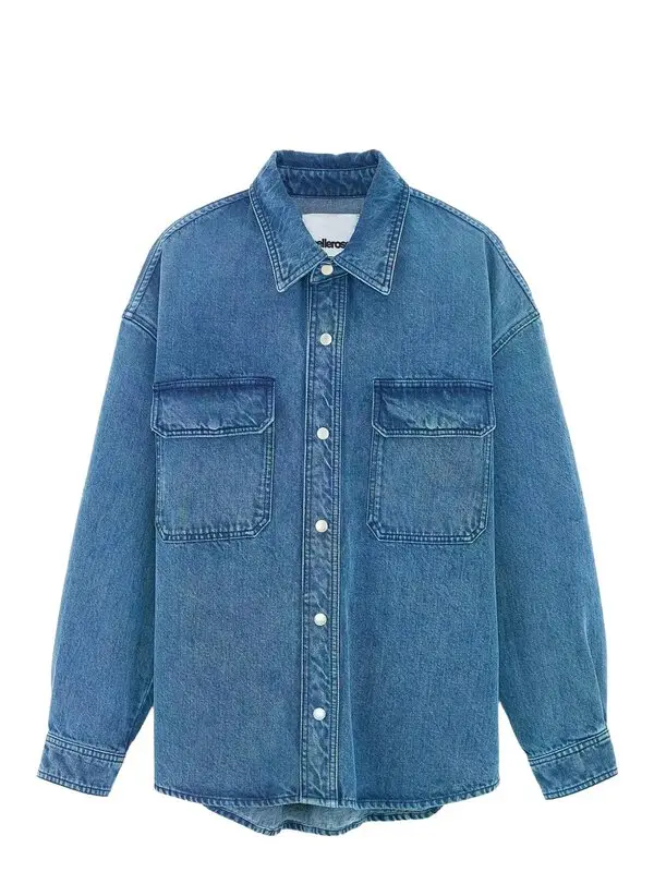 BELLEROSE Poach Pocket-chest Shirt - Blue
