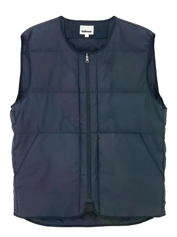 BELLEROSE Quilted Zip-front Gilet - Blue